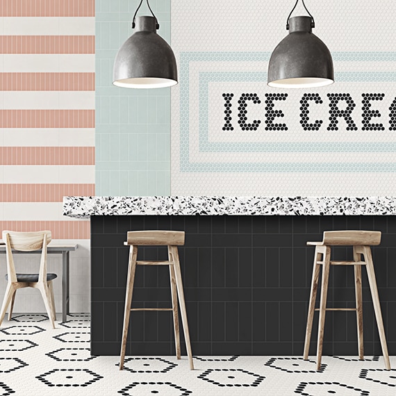 Color Story Mosaics - Matte Designer White