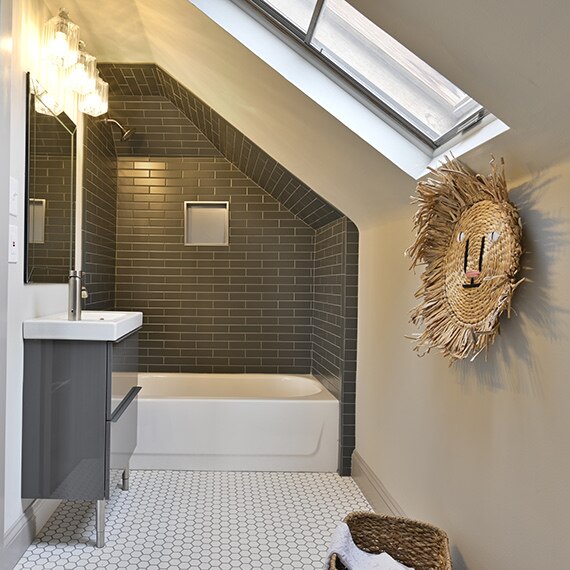 Color Wheel Mosaic - Matte Arctic White