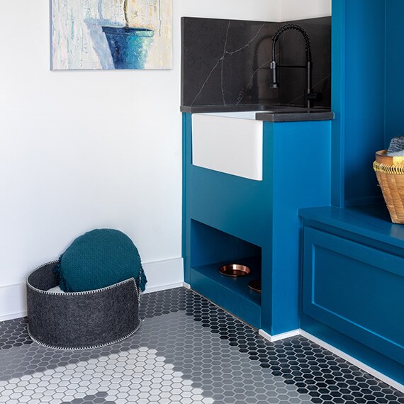 Color Wheel Mosaic - Matte Suede Gray