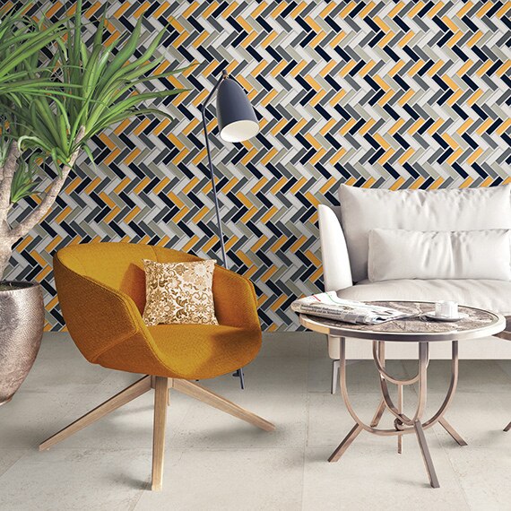 Color Wheel Mosaic - Navy