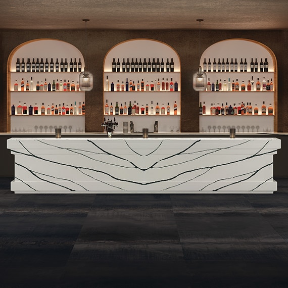 ONE Quartz - Marble Look - Calacatta Bolt