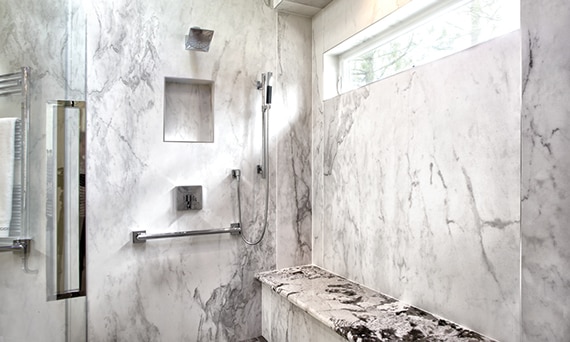 Shower Designs Featuring Large Format Tiles | Daltile